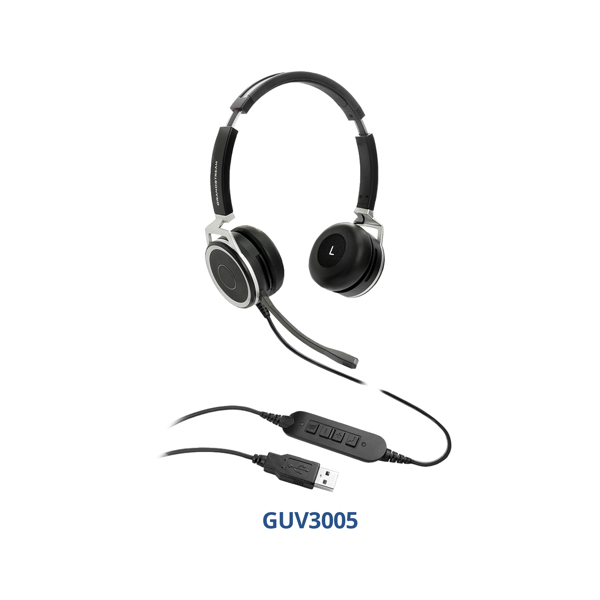 Grandstream GUV3005 Call Center Headset with Busy-light