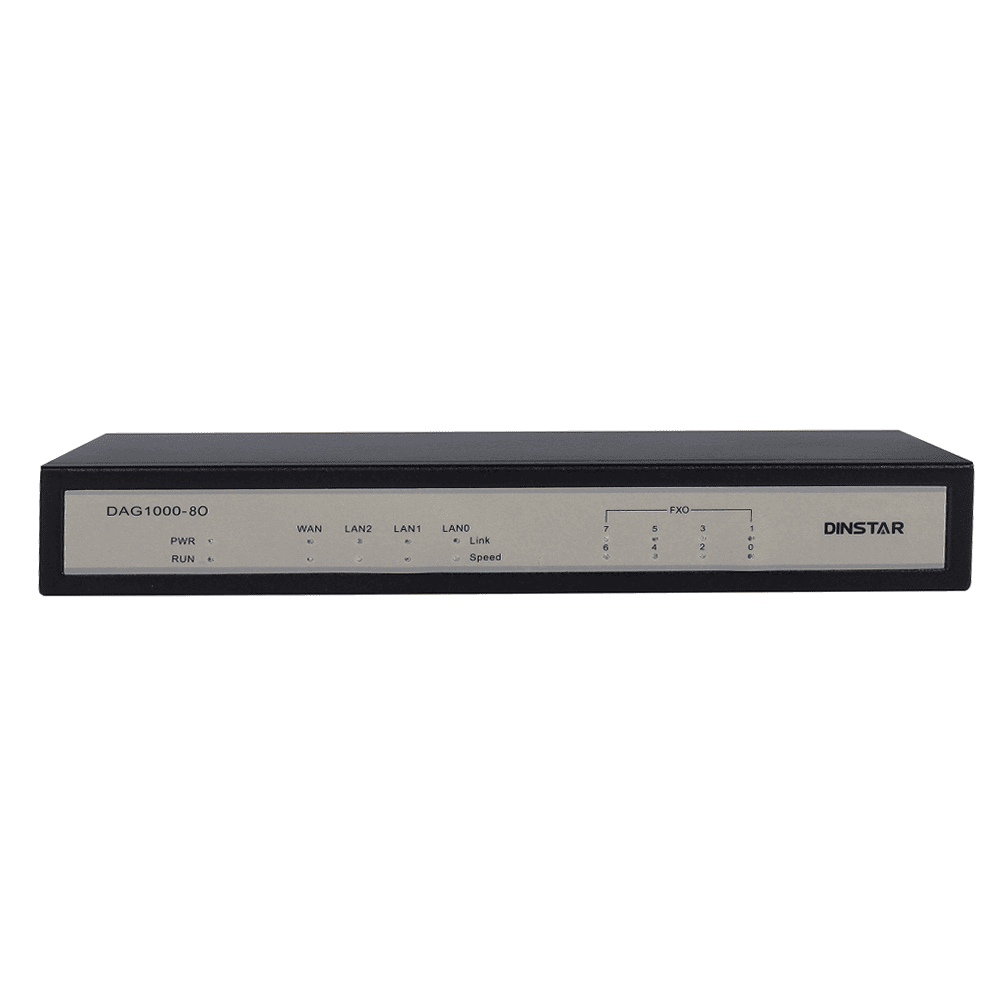 Dinstar DAG1000-8O Analog VoIP Gateway- 8FXO Ports | RapidBTS