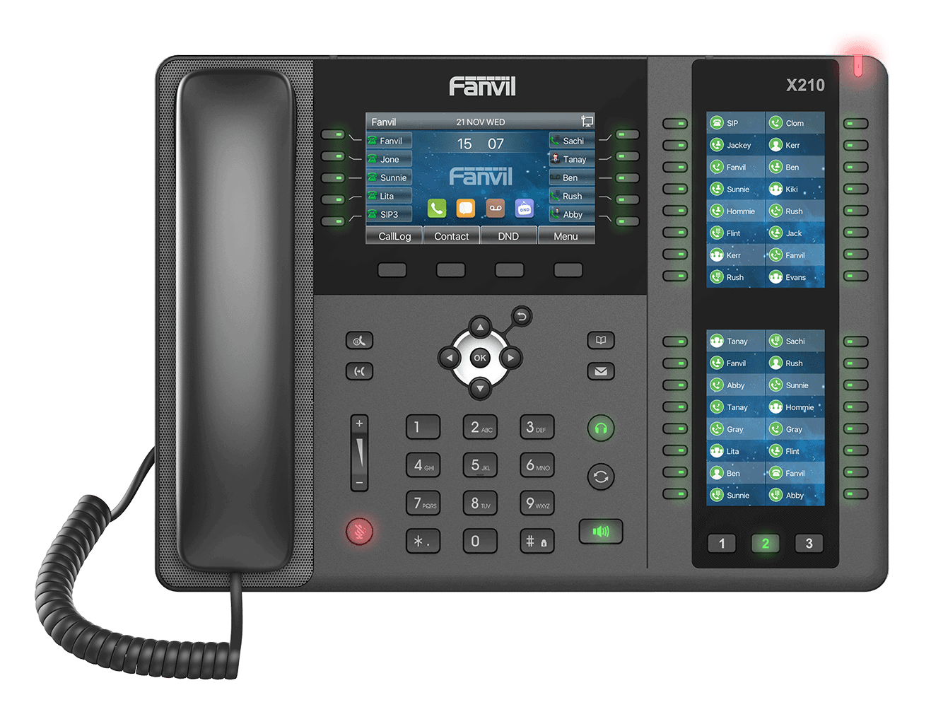 Fanvil X210 20-Line Enterprise IP-Phone with Colour Screens & 106 DSS ...