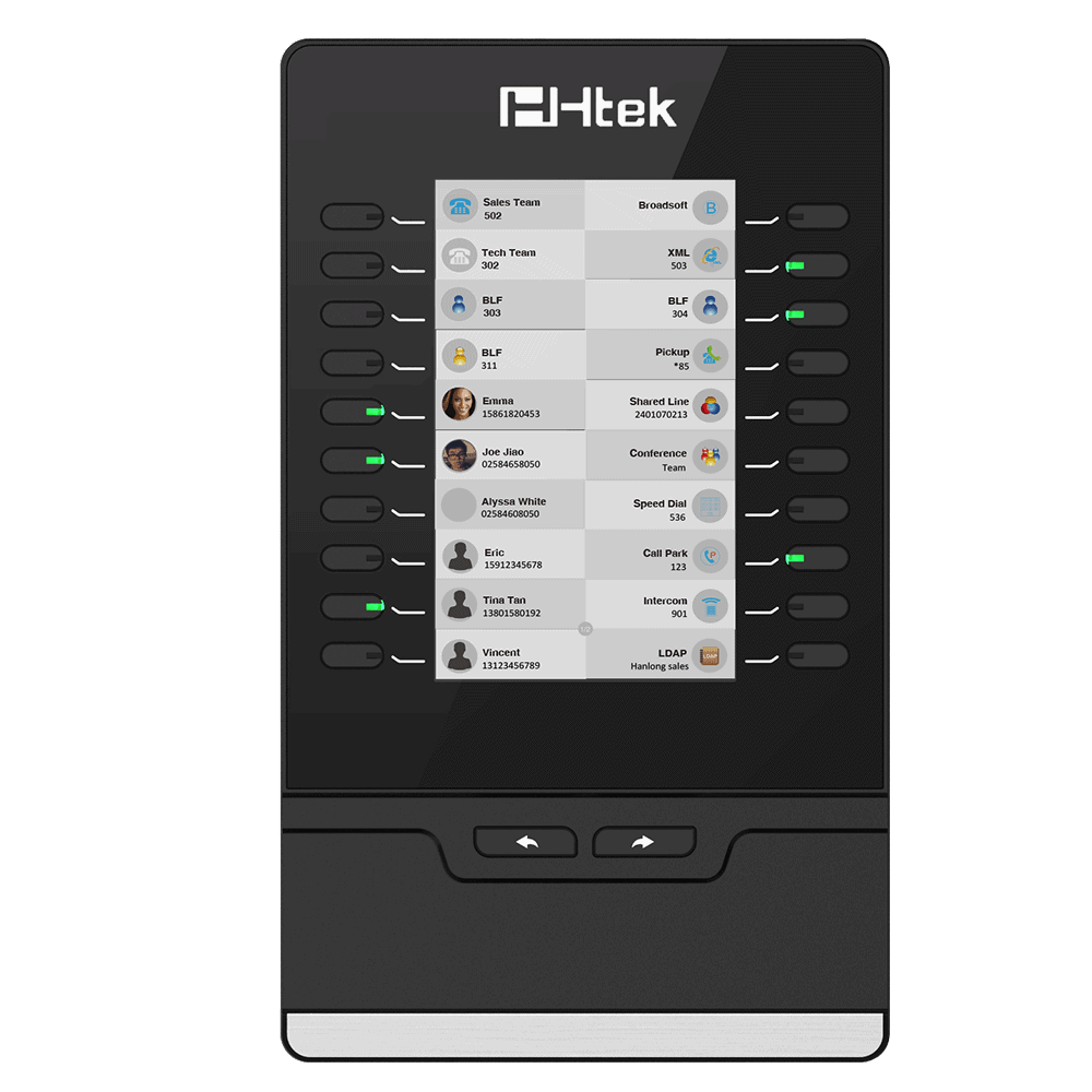 Htek UC46 Expansion Module for VoIP Phones | RapidBTS