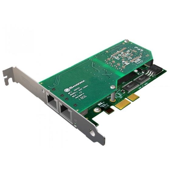 Sangoma A102DE Dual-Port PCI Express Card | RapidBTS