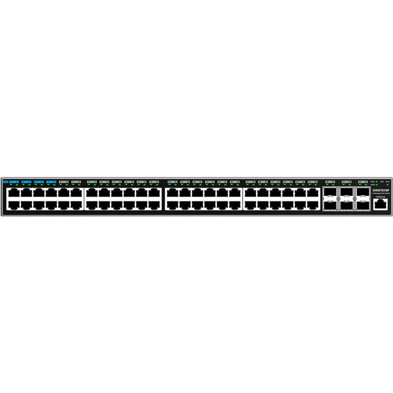 Grandstream GWN7816P 48-Port Layer 3 Managed PoE Switch | RapidBTS