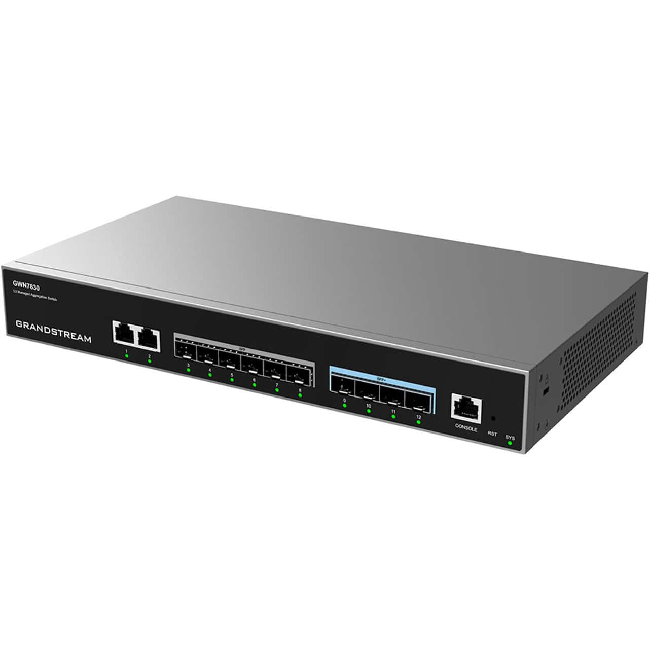 Grandstream GWN7830 12Ports Layer 3 Aggregation Managed Switch | RapidBTS